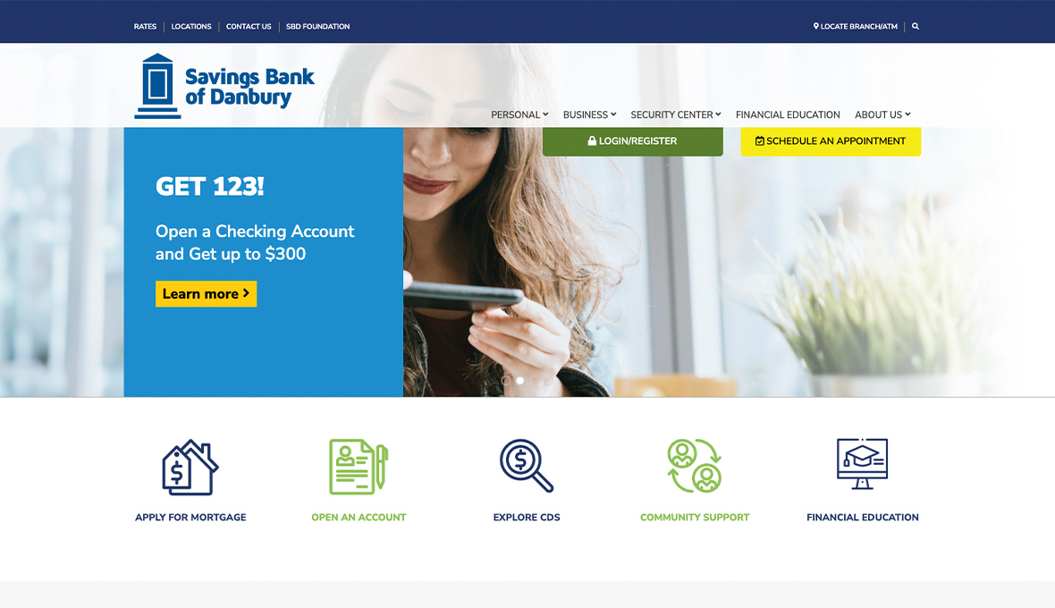 Ives Bank | Custom CT Bank Website Redesign | ZAG Interactive
