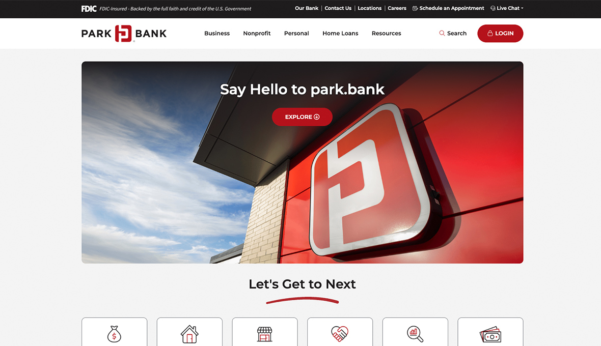 Park Bank | WI Bank Custom Website Redesign | ZAG Interactive
