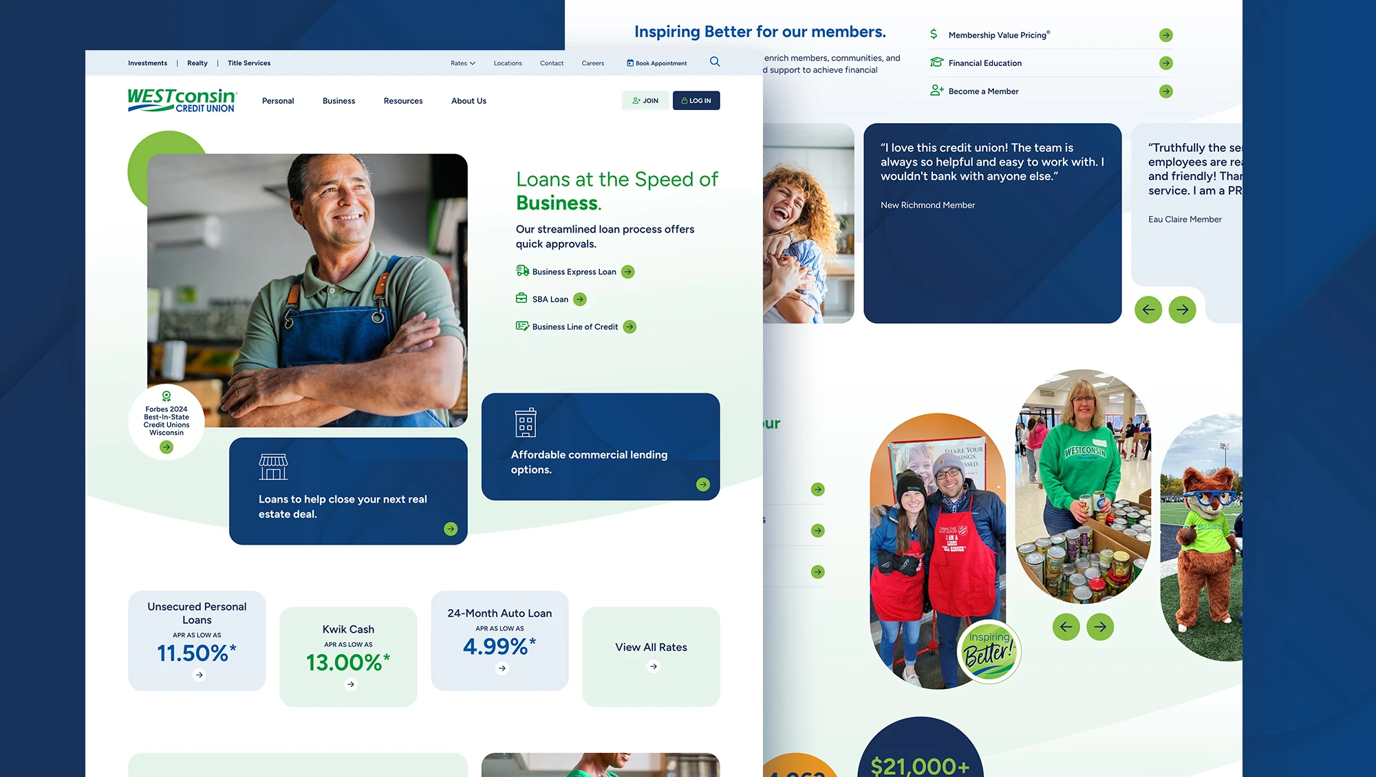 WESTconsin Credit Union | Custom Site Redesign | ZAG Interactive