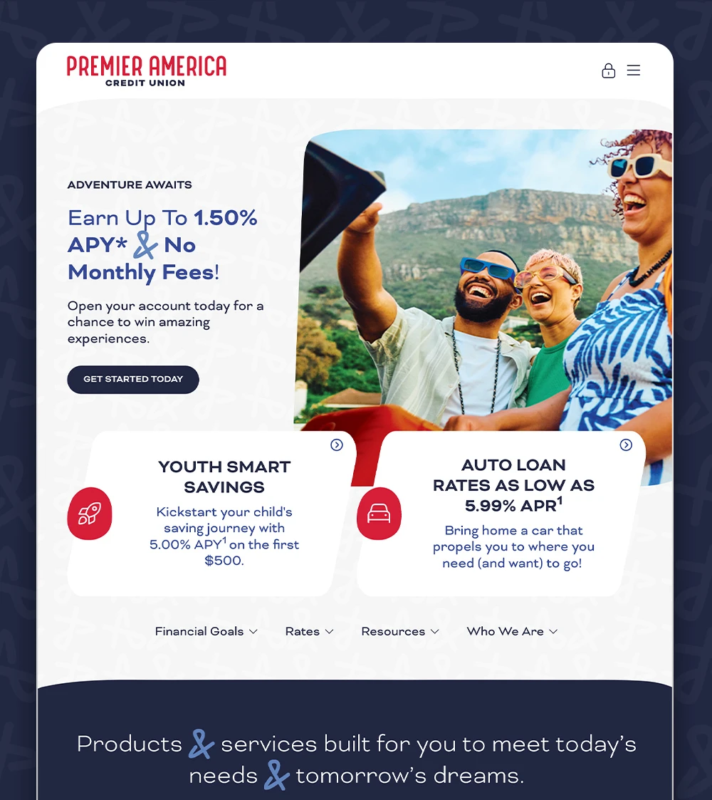 Premier America Credit Union | Kentico Website Redesign | ZAG