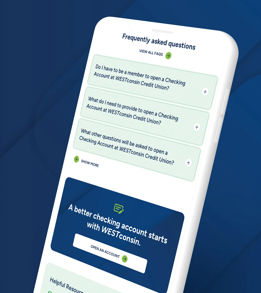 WESTconsin Credit Union | Custom Site Redesign | ZAG Interactive