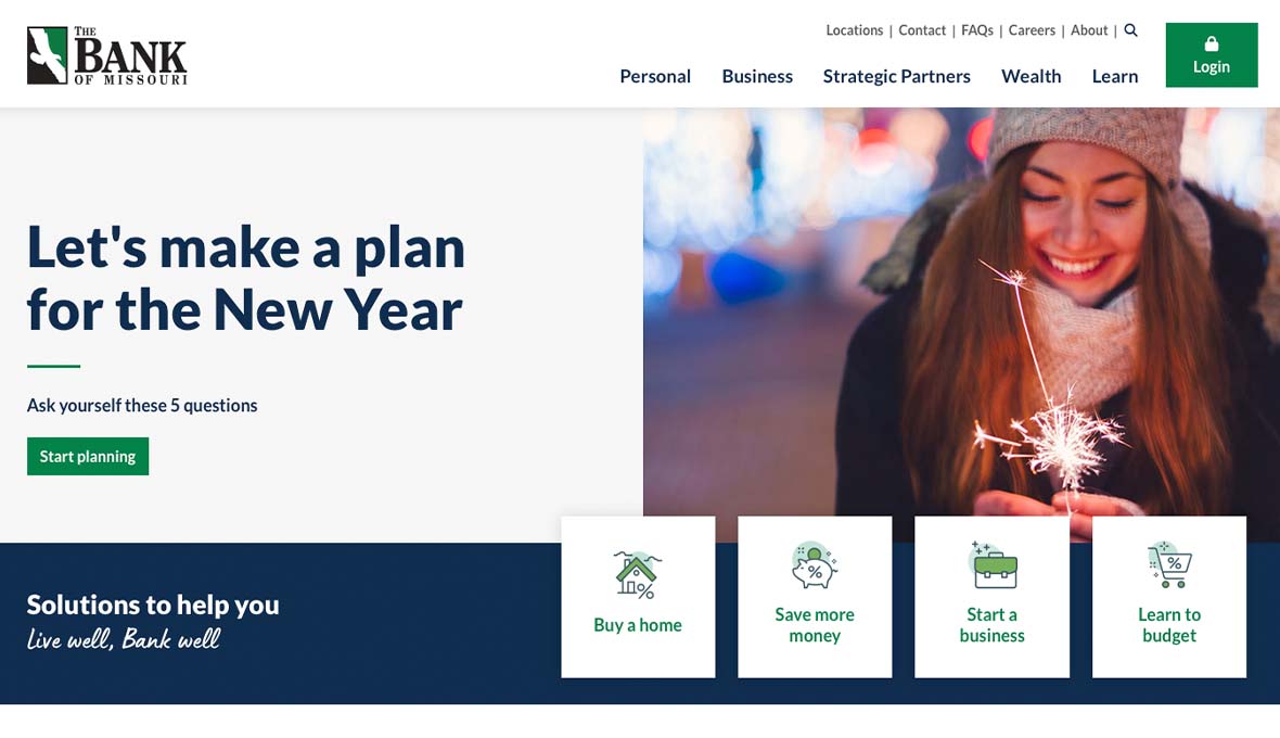 Bank of Missouri Responsive Kentico Website Redesign | ZAG