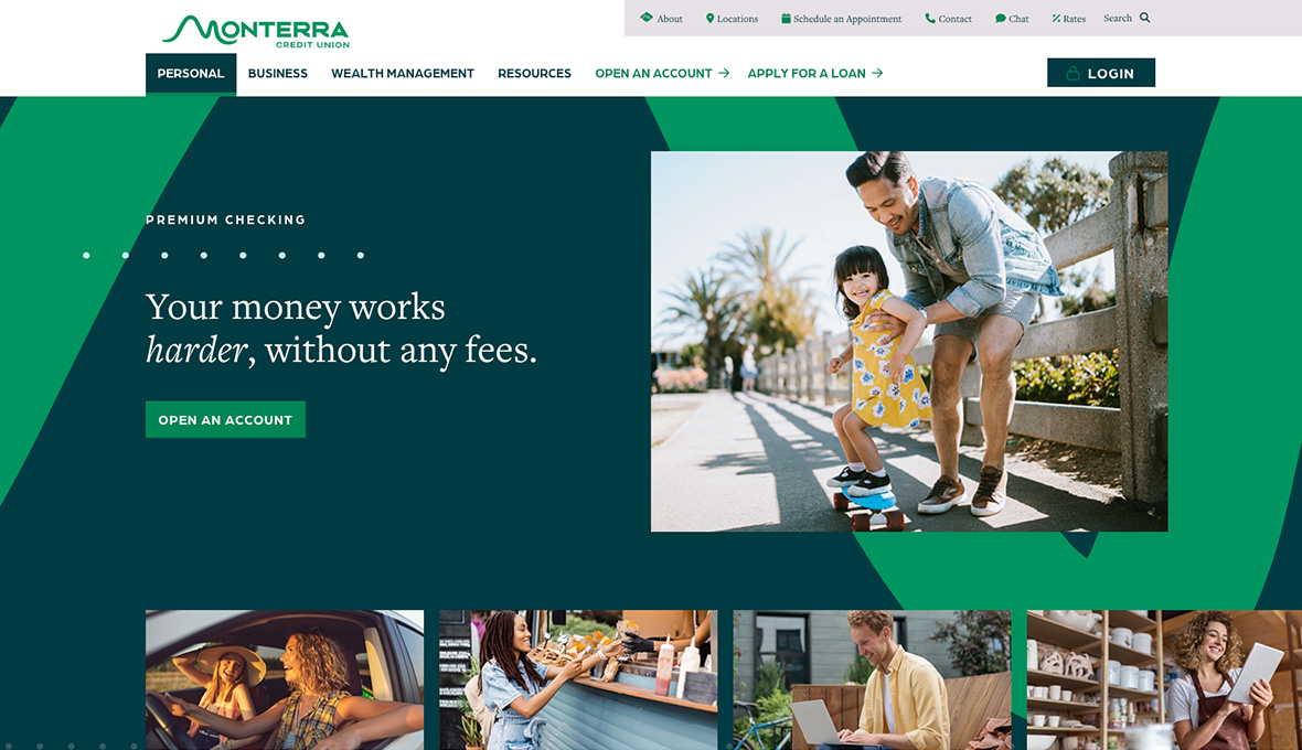 Monterra Credit Union | Custom Kentico Website Redesign | ZAG