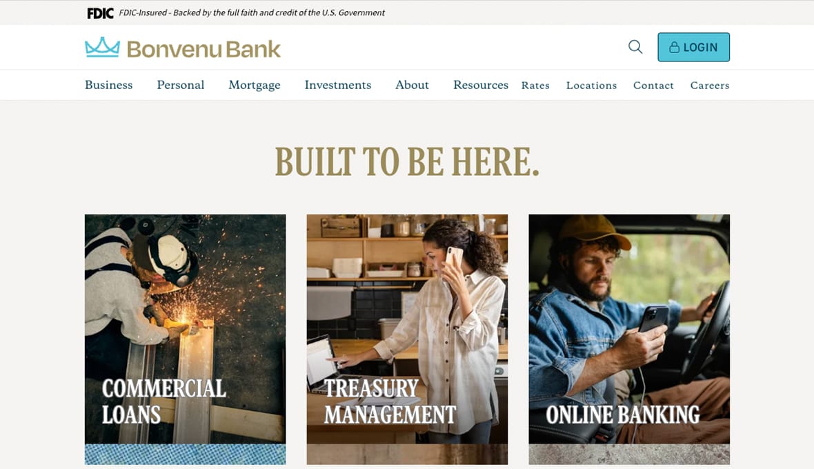 Bonvenu Bank | LA Bank Redesign Xperience by Kentico | ZAG