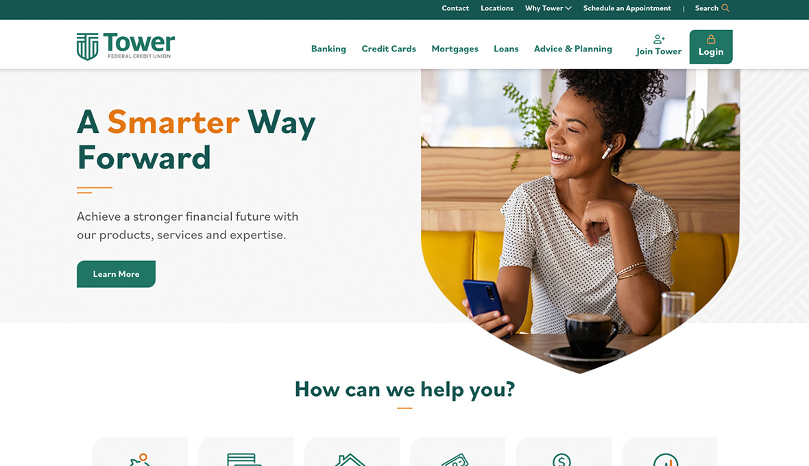 Tower Federal Credit Union | Kentico Website Redesign | ZAG