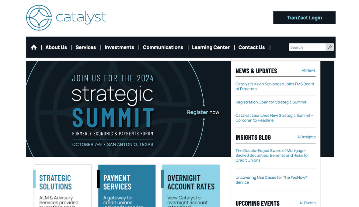 Catalyst | Custom Financial Services Website Redesign | ZAG