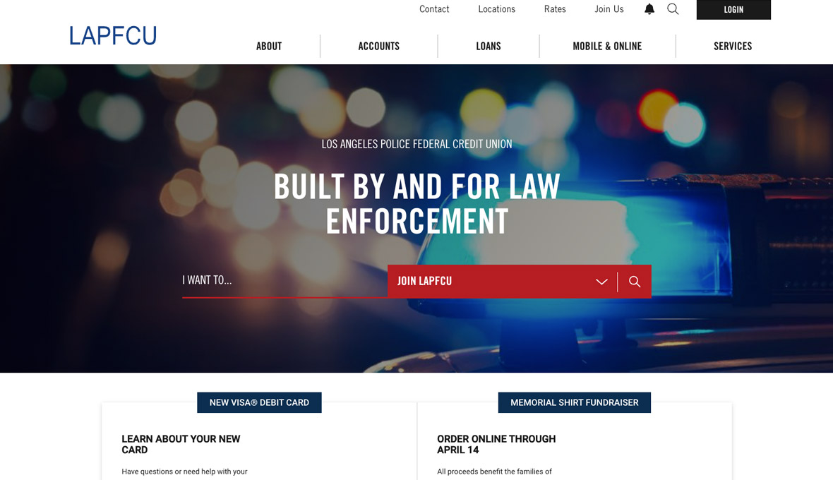 LAPFCU Site Redesign | Credit Union Website | ZAG Interactive